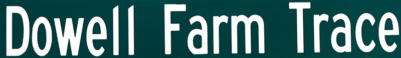 Street Sign – Trace – Dowell Farms HOA